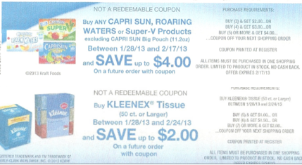 Updated February Catalina Offers: Kleenex, Capri Sun & More! | Living ...