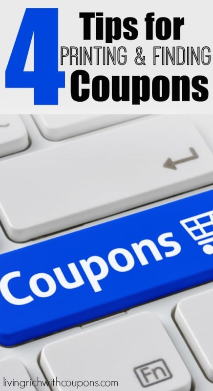 4 Tips for Printing & Finding Printable Coupons | Living Rich With Coupons®