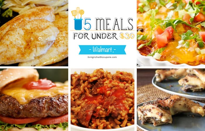 5 Meals for Under $30 at Walmart – Week ending 10/24/15 | Living Rich ...