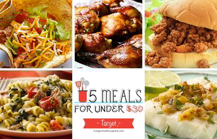 5 Meals for Under $30 at Target – Week ending 2/6/16 | Living Rich With ...