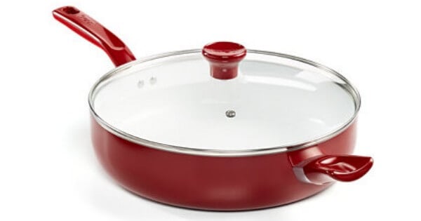 T-Fal Grand Chef Ceramic Nonstick 5-Qt. Covered Jumbo Cooker $22.39 ...
