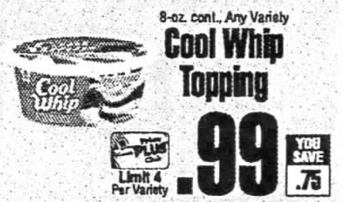 Cool Whip Whipped Topping Just $0.44 at ShopRite! {11/20} | Living Rich ...
