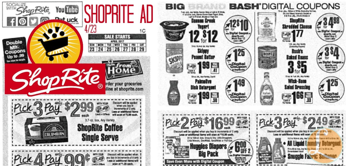 ShopRite Preview Ad for the week of 4/23/17 | Living Rich With Coupons®