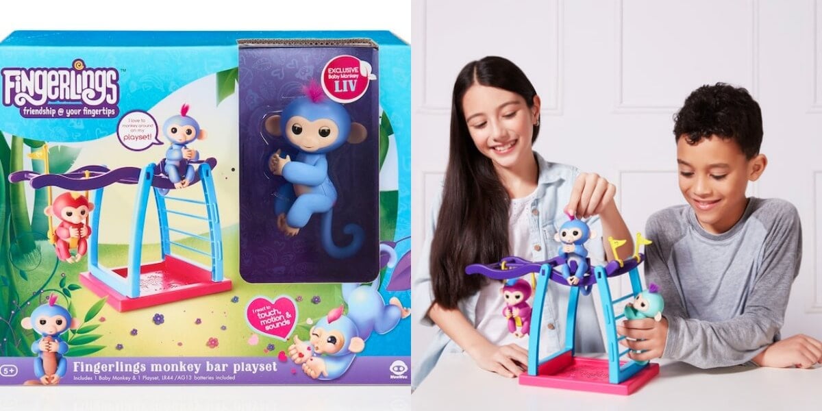 In Stock Now! Fingerlings Interactive Baby Monkey – Liv AND Monkey Bar ...