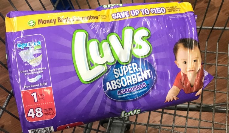 Luvs Jumbo Pack Diapers Just $3.97 at Walmart! | Living Rich With Coupons®