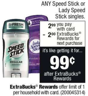 Money Maker + FREE Speed Stick or Lady Speed Stick Deodorant at CVS ...