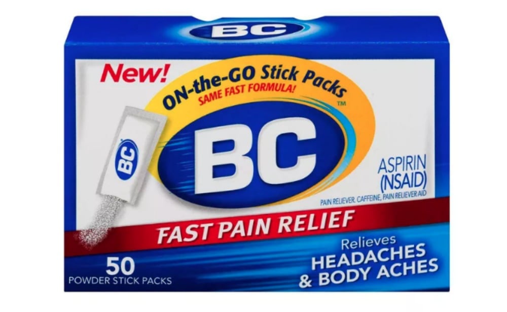 40% Off BC Aspirin Fast Pain Relief Powder Packets 50ct + Free Store ...
