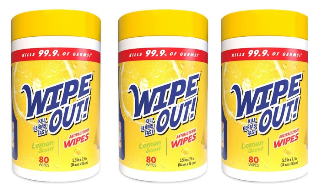 Walgreens Wipe Out! Antibacterial Wipes Lemon Scent $5.99 Limit 6 ...