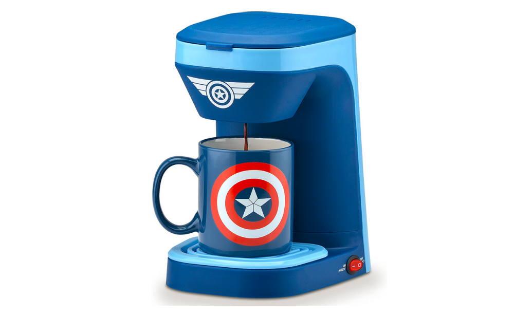Hot Price! 29% off Marvel Captain America 1-Cup Coffee Maker with Mug ...