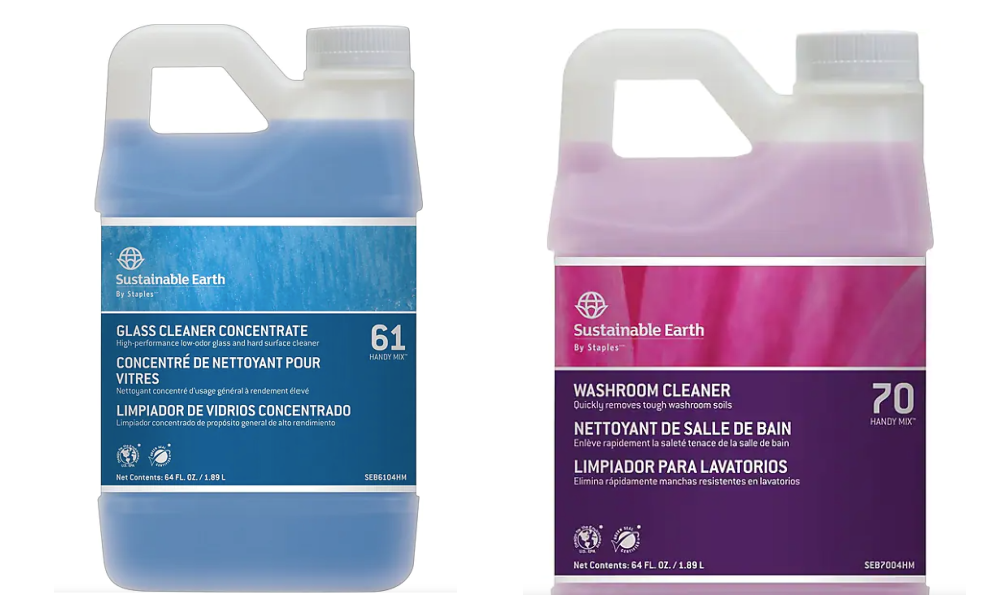 64-Oz Sustainable Earth Concentrated Glass Cleaner or Washroom Cleaner ...
