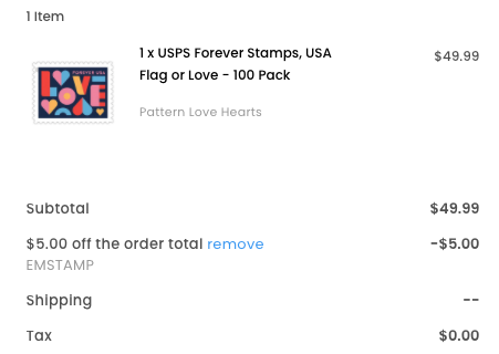 USPS Forever Stamps, USA Flag or Love – 100 Pack Just $44.99 (Reg. $57. ...