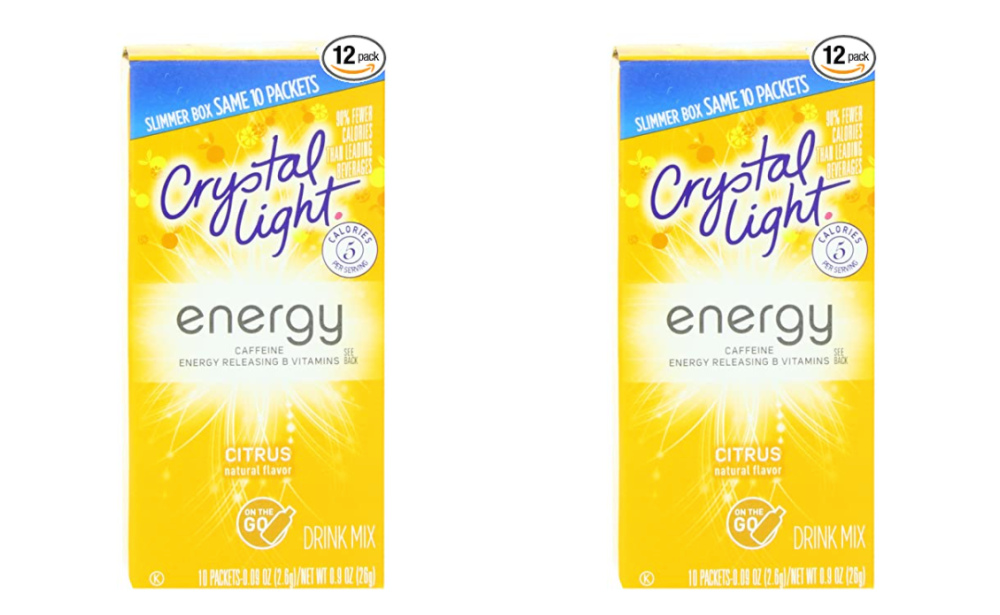 37% Off 120 Packets Crystal Light On The Go Energy Citrus | Living Rich ...