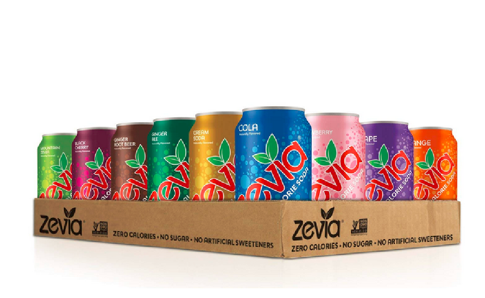 Stock Up Price! 46% Off Zevia Zero Calorie Soda, Rainbow Variety Pack ...
