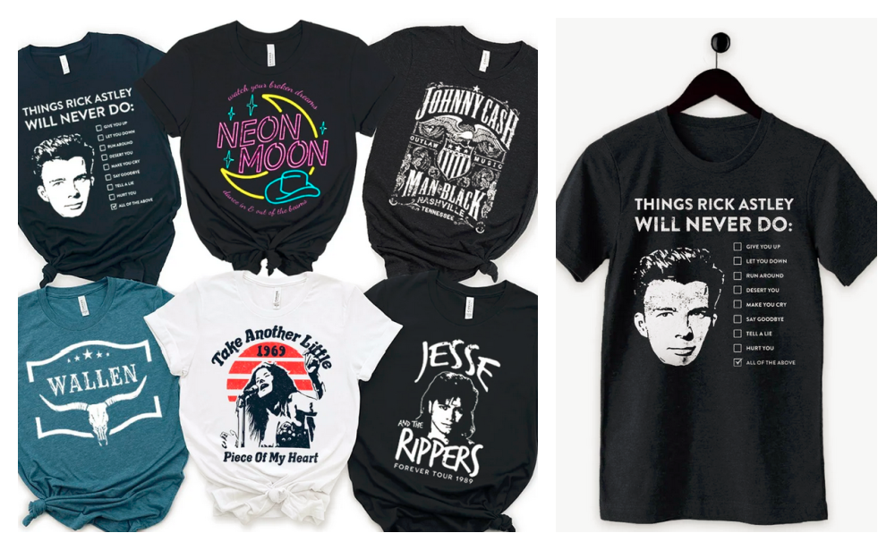 Throwback Music Graphic Tees | Adult & Youth only $18.99 (reg. $35 ...