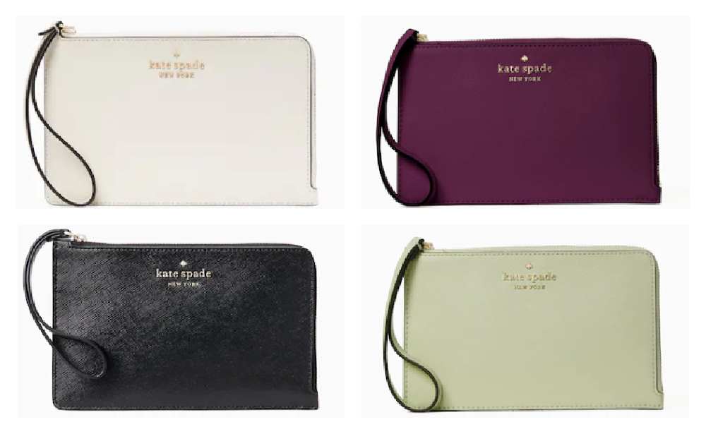 Kate Spade Staci Medium Zip Wristlet only $29 (reg. $139) + Free ...