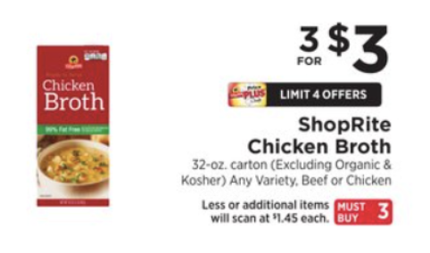 ShopRite Brand Chicken & Beef Broth 32oz Just $1.00 {No Coupons Needed ...