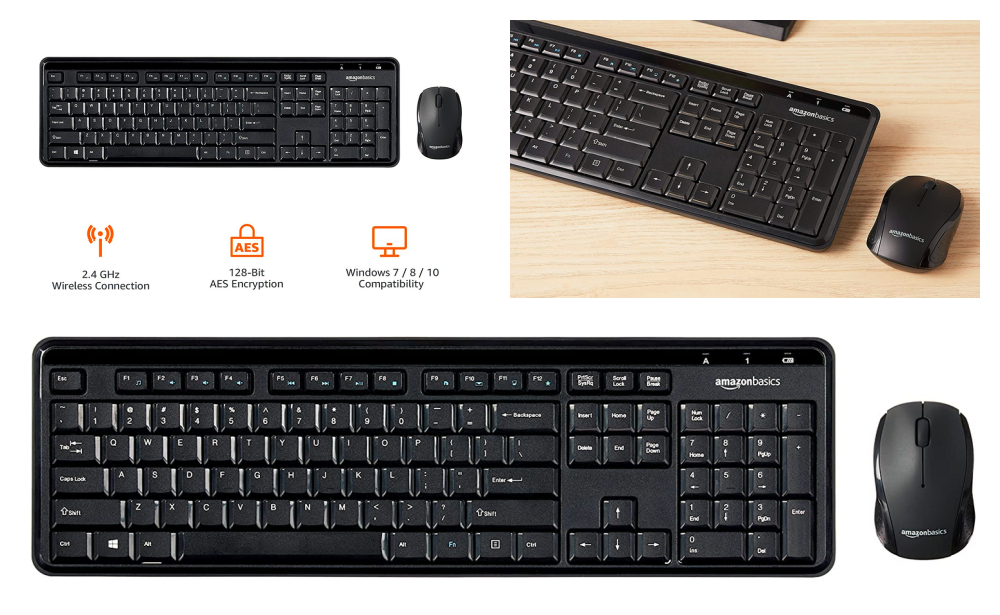 59% Off Amazon Basics Wireless Computer Keyboard and Mouse Combo – Quiet and Compact – US Layout ...
