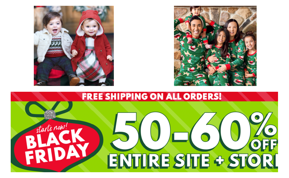 Black Friday at Carter’s 50%-60% Off | Adorable Family Matching PJs ...