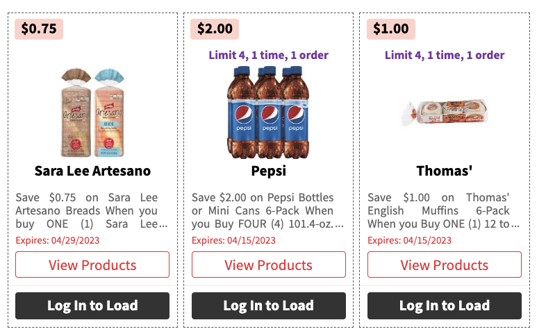 Over $100 in New ShopRite eCoupons – Save on Sara Lee, Pepsi, Thomas ...