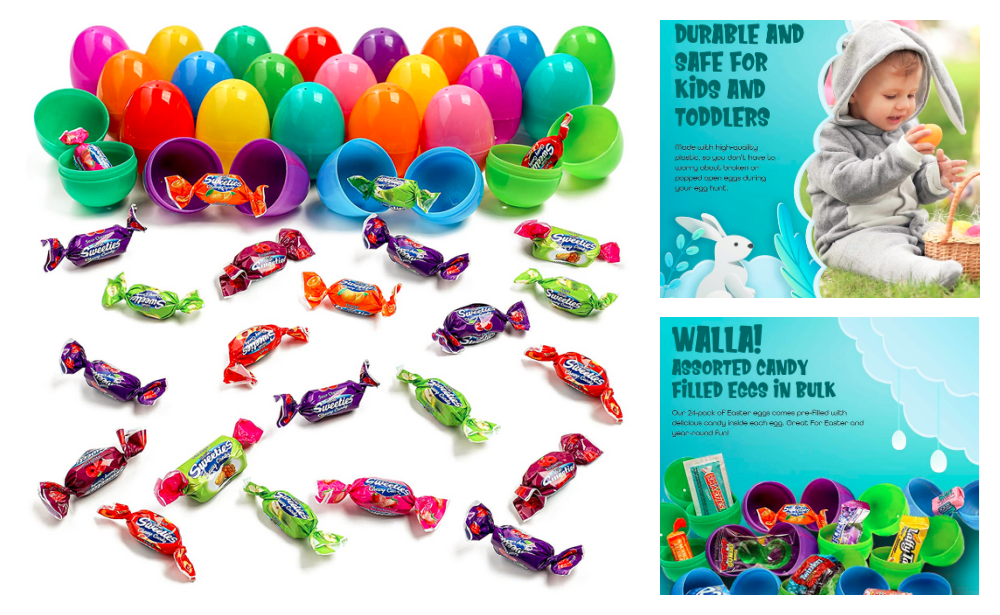 25% off Coupon! Candy Filled Eggs For Easter Egg Hunt – Bulk 24 Pack ...
