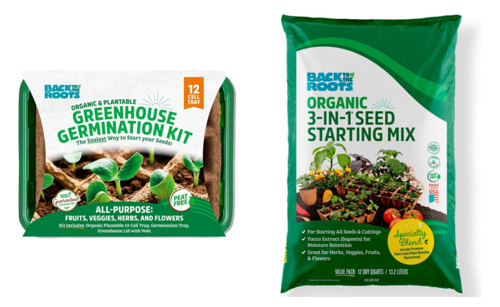 Save 50% Back to the Roots Organic Soil Mix or Greenhouse Kit | $3.50 ...