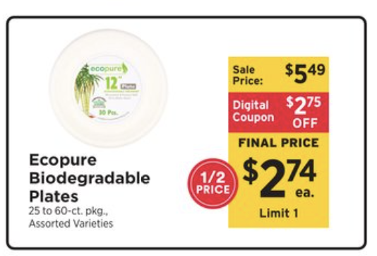 Ecopure Biodegradable Paper Plates & Bowls Just $2.74 | Living Rich ...