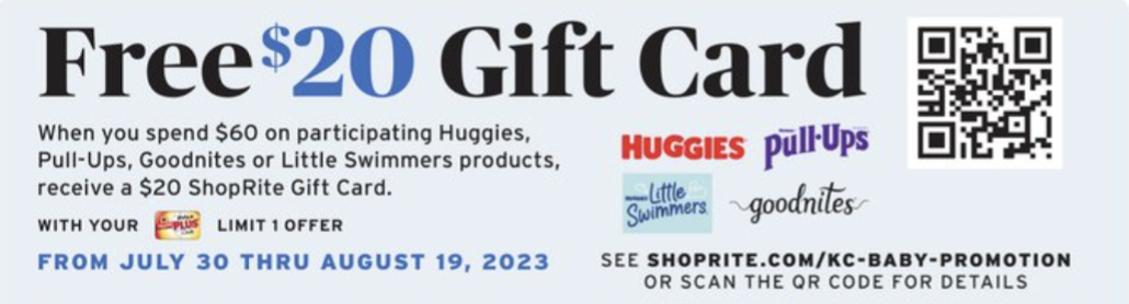 Hot! ShopRite Baby Gift Card Promo! Earn a $20 ShopRite Gift Card ...