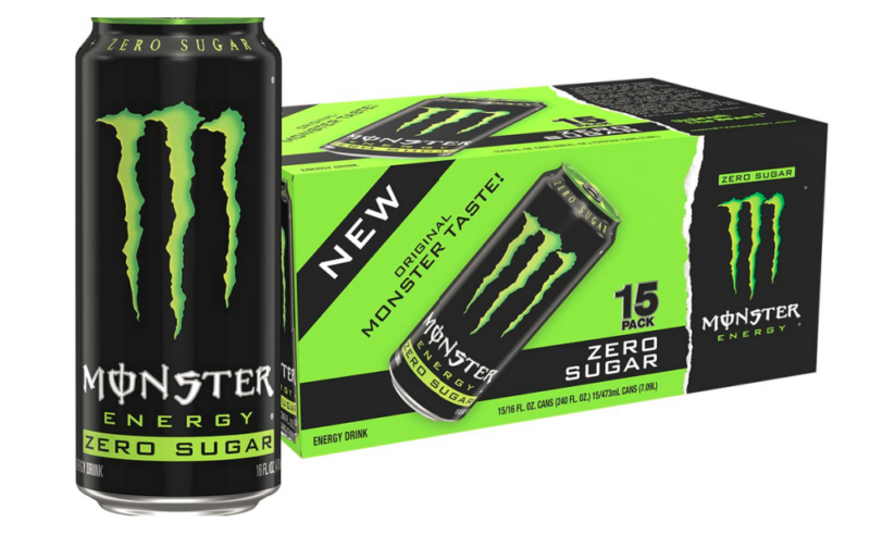 Extra 30% Off Coupon! Monster Energy Zero Sugar, Green, Original, Low ...