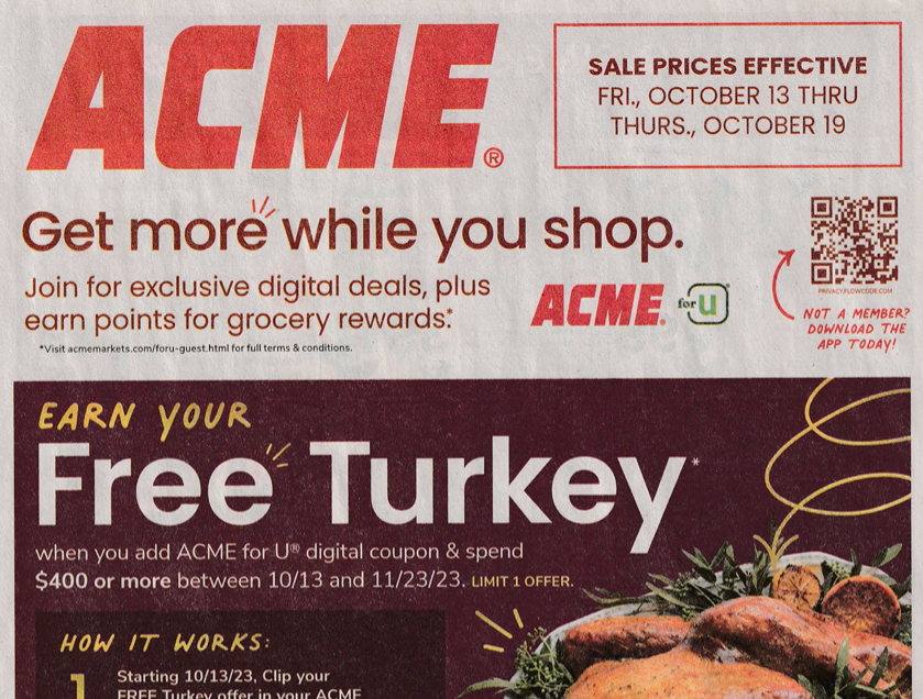 Acme Ad for the Week of 10/13/23 | Living Rich With Coupons®