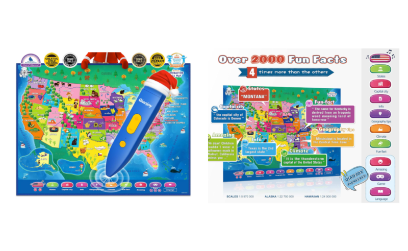 50% Off QIAOJOY V2 Interactive Kids Map {Amazon} | Living Rich With ...