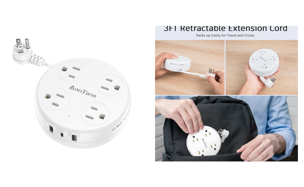 50% off ANNTANE Cruise Essentials Travel Power Strip {Amazon} | Living ...