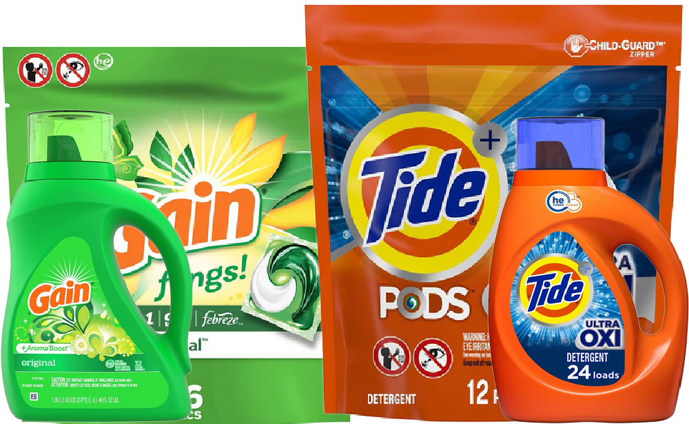 Pay $5.97 for $33.96 in Tide & Gain Laundry Detergent at Walgreens ...