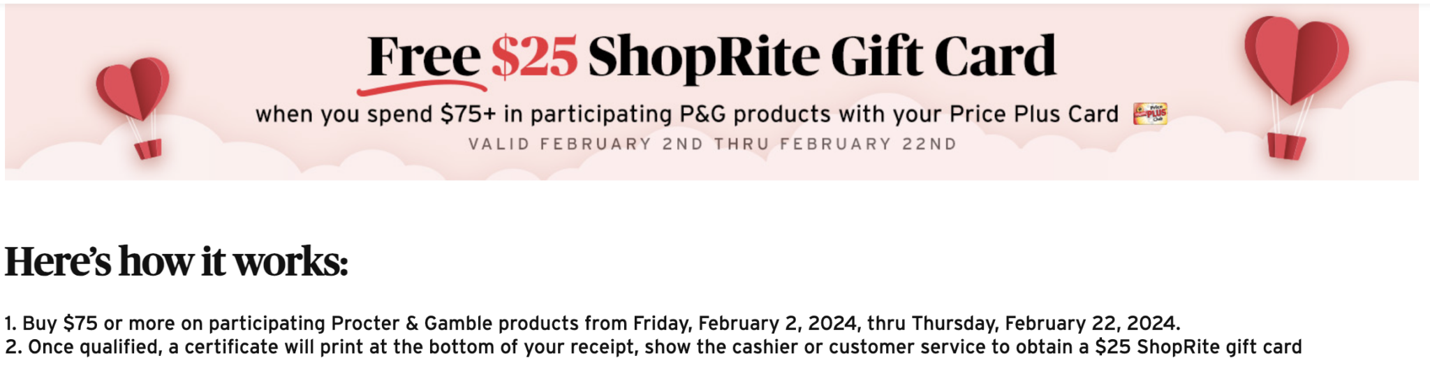 Hot! ShopRite Proctor & Gamble Gift Card Promo! Earn a $25 ShopRite ...