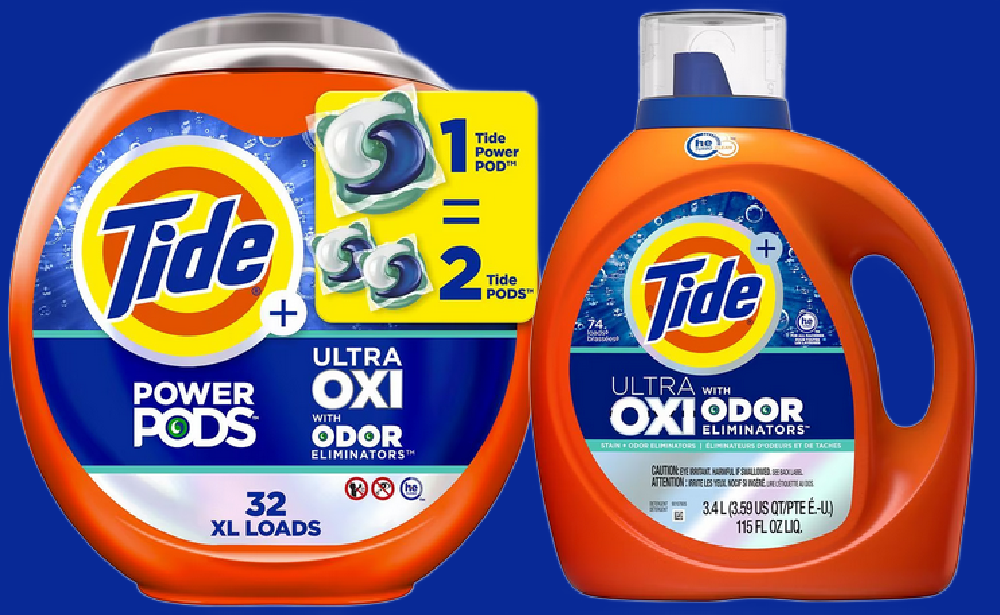 Tide Ultra Oxi Pods & Liquid as low as $3.95 at Walgreens | Reg: $18.99 ...