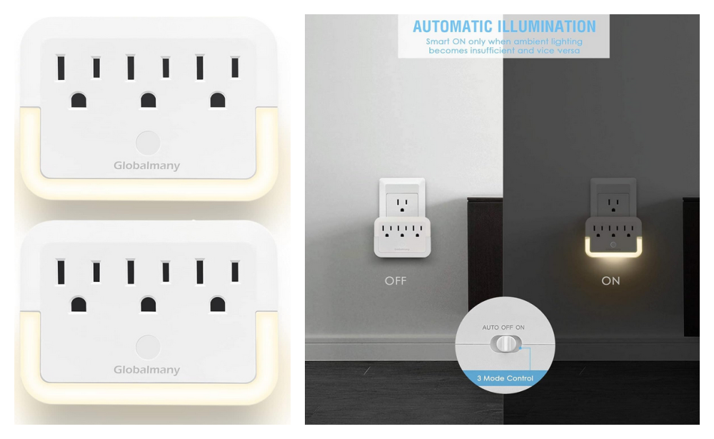 50% Off Outlet Extender with Night Light 2 pack {Amazon} | Living Rich ...