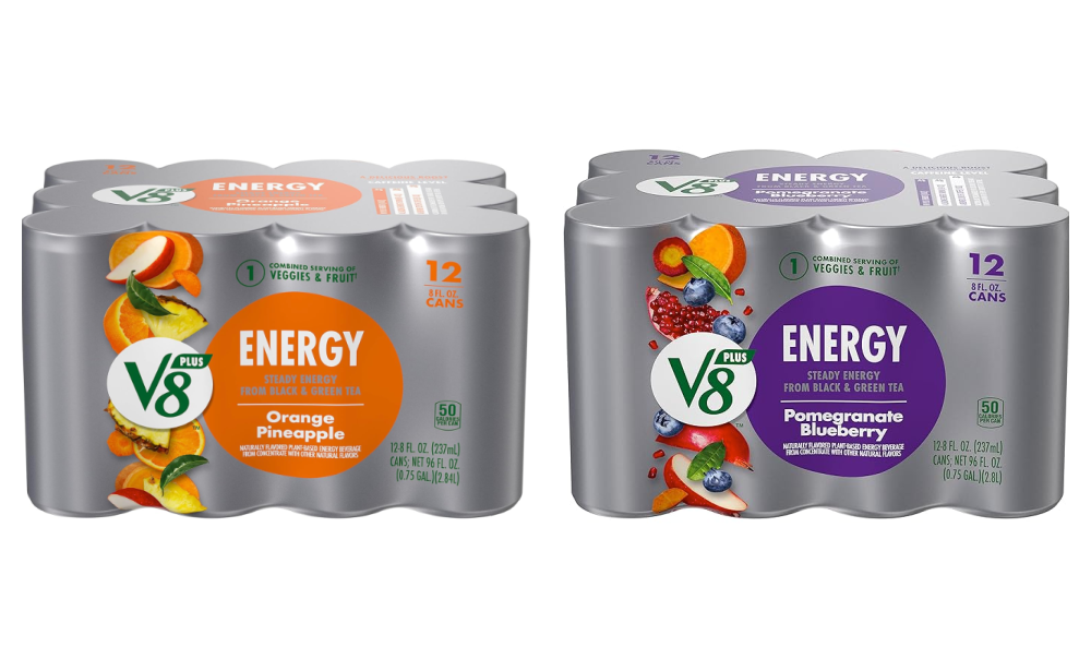 Great Deal! V8 +ENERGY Energy Drinks {Amazon} $.55/Can | Living Rich ...