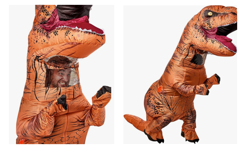 Amazon Prime Day Deals | 66% Off Rubie’s Adult The Original Inflatable T-REX Dinosaur Costume ...