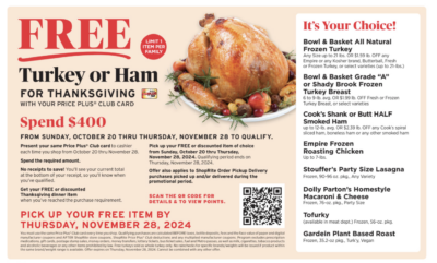 ShopRite Holiday Dinner Promo | Earn a FREE Turkey, Ham + More Options ...