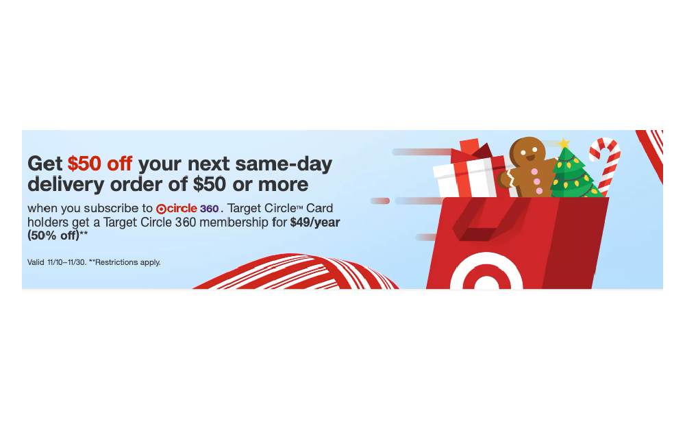 Subscribe to a Target Circle 360 Annual Membership for just $49 (reg ...