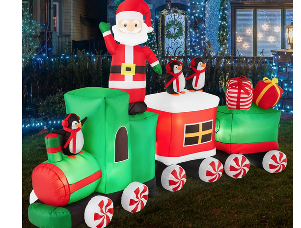 Walmart Black Friday | Best Choice 8.5ft Inflatable Christmas Train ...