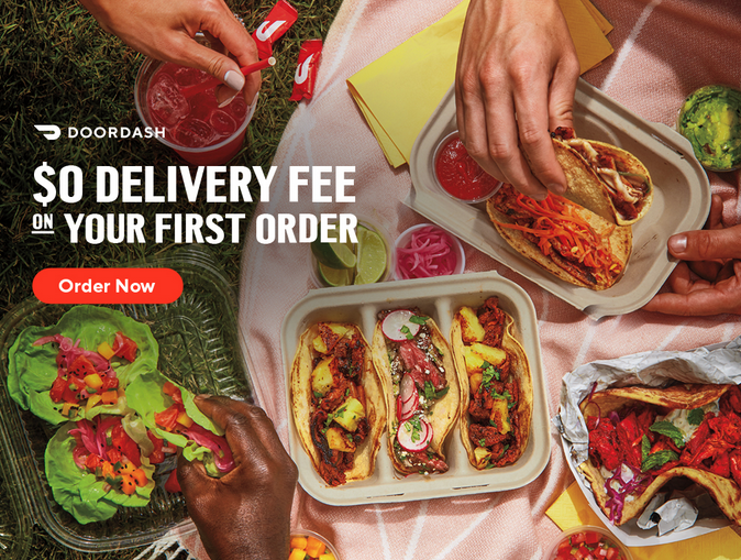 DoorDash Deal: $0 Delivery Fee + 15% Off Your First Order of $12 or ...