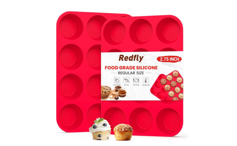 50% Off 2 Pack Silicone Muffin Pans for Baking & Cupcake Pan at Amazon ...