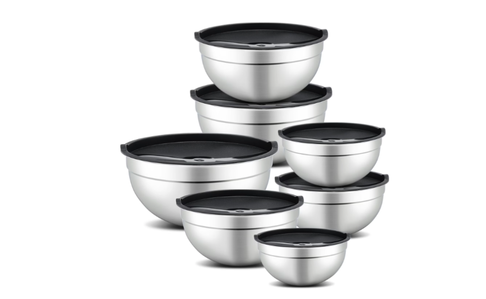 Walmart Deal Days | 7 Piece Stainless Mixing Bowls with Lids for just ...