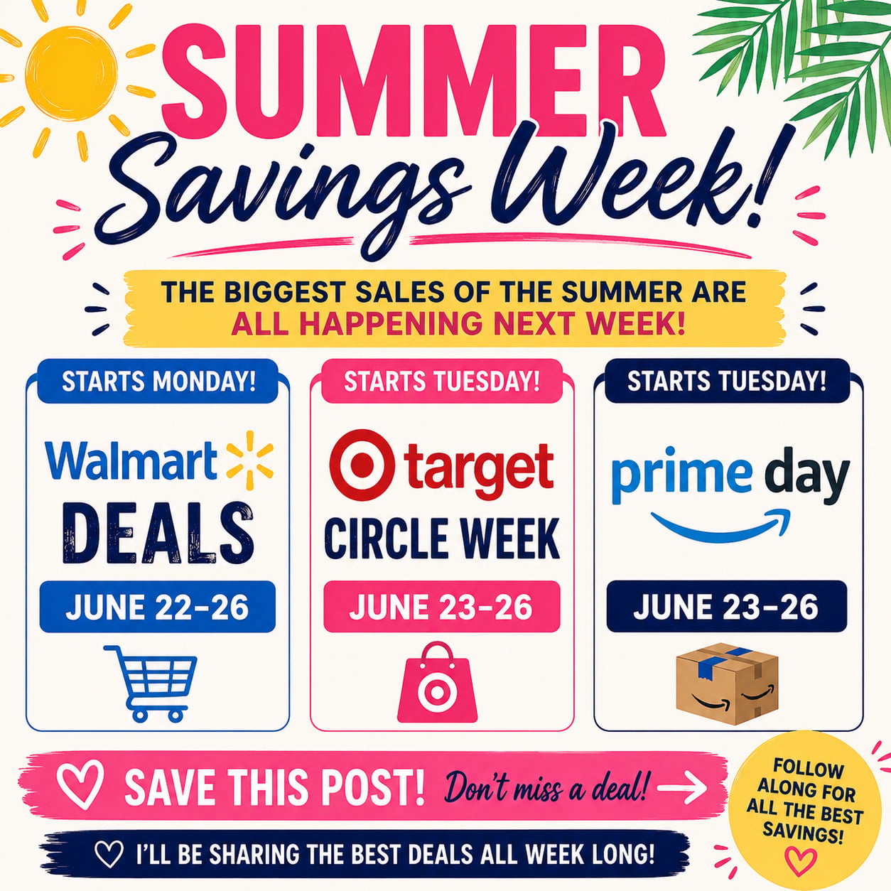 Summer Savings Week 2026: Walmart Deals, Target & Amazon Prime Day ...