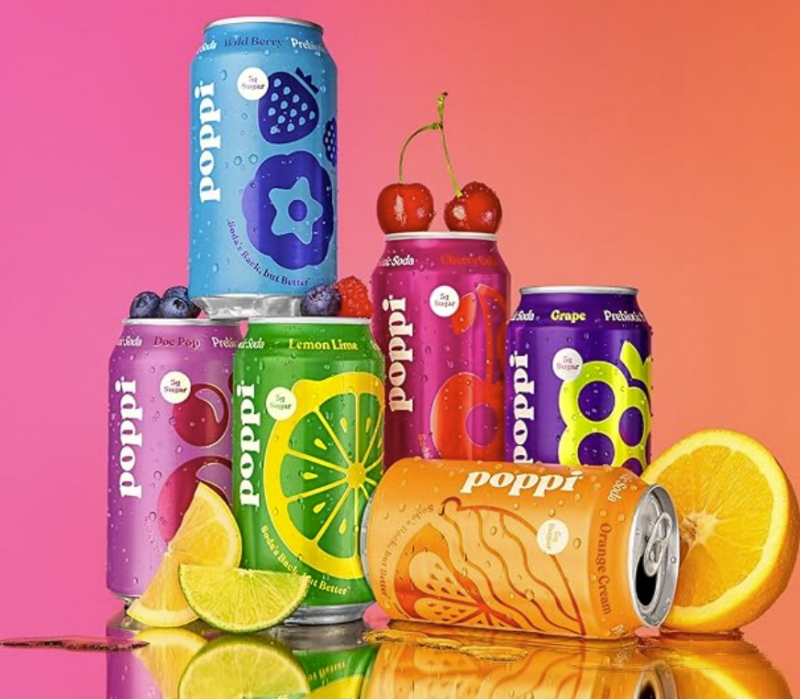 Amazon Prime Day | 35% Off Poppi Prebiotic Soda, Sparkling Water ...