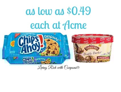 Hot Deal on Chips Ahoy! Cookies & Turkey Hill Ice Cream at Acme ...