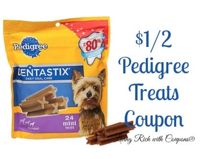 New $1/2 Pedigree Dog Treats Coupon + Deals at Walmart & More! | Living ...