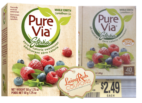 Pure Via Stevia Products Only $0.75 at Publix | Living Rich With Coupons®